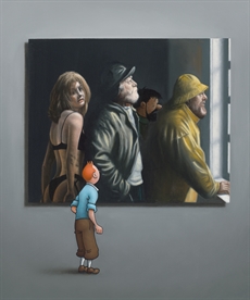 Ole Ahlberg original lithographs and giclée-print. Tintin art.